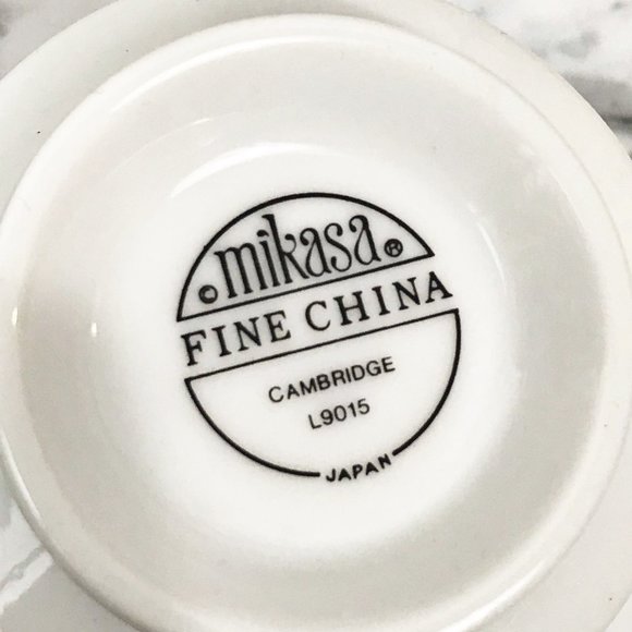 Mikasa | Dining | Vtg Set Of 4 Tea Cups With Saucers Mikasa China ...